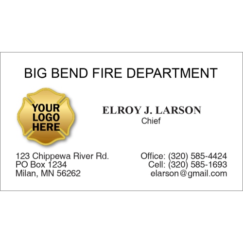 Firefighter Custom Business Card