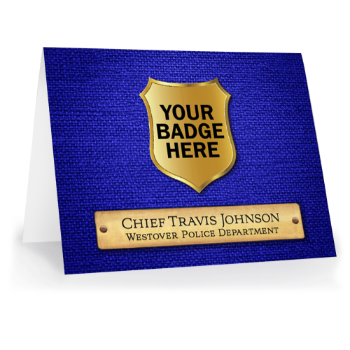 Custom Police Badge - Gold